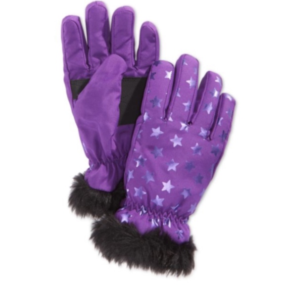 London Fog Accessories London Fog Girls Purple Stars Winter Snow Gloves Poshmark